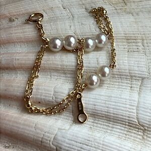 Mikimoto | Jewelry | Mikimoto Simple 8k Pearl Bracelet Chain | Poshmark